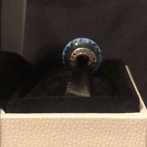 Pandora | Jewelry | Pandora Murano Glass Blue Charm | Poshmark